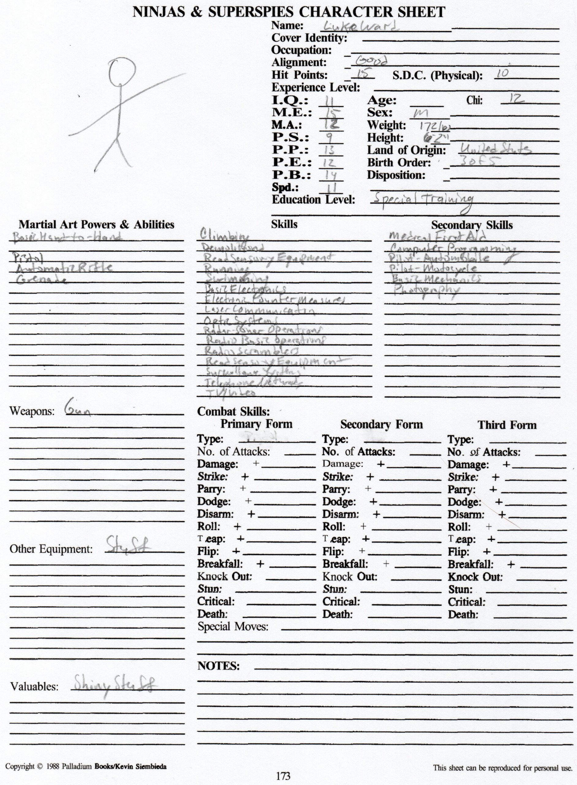 2024 Character Creation Challenge Day 14: Ninjas & Superspies ...